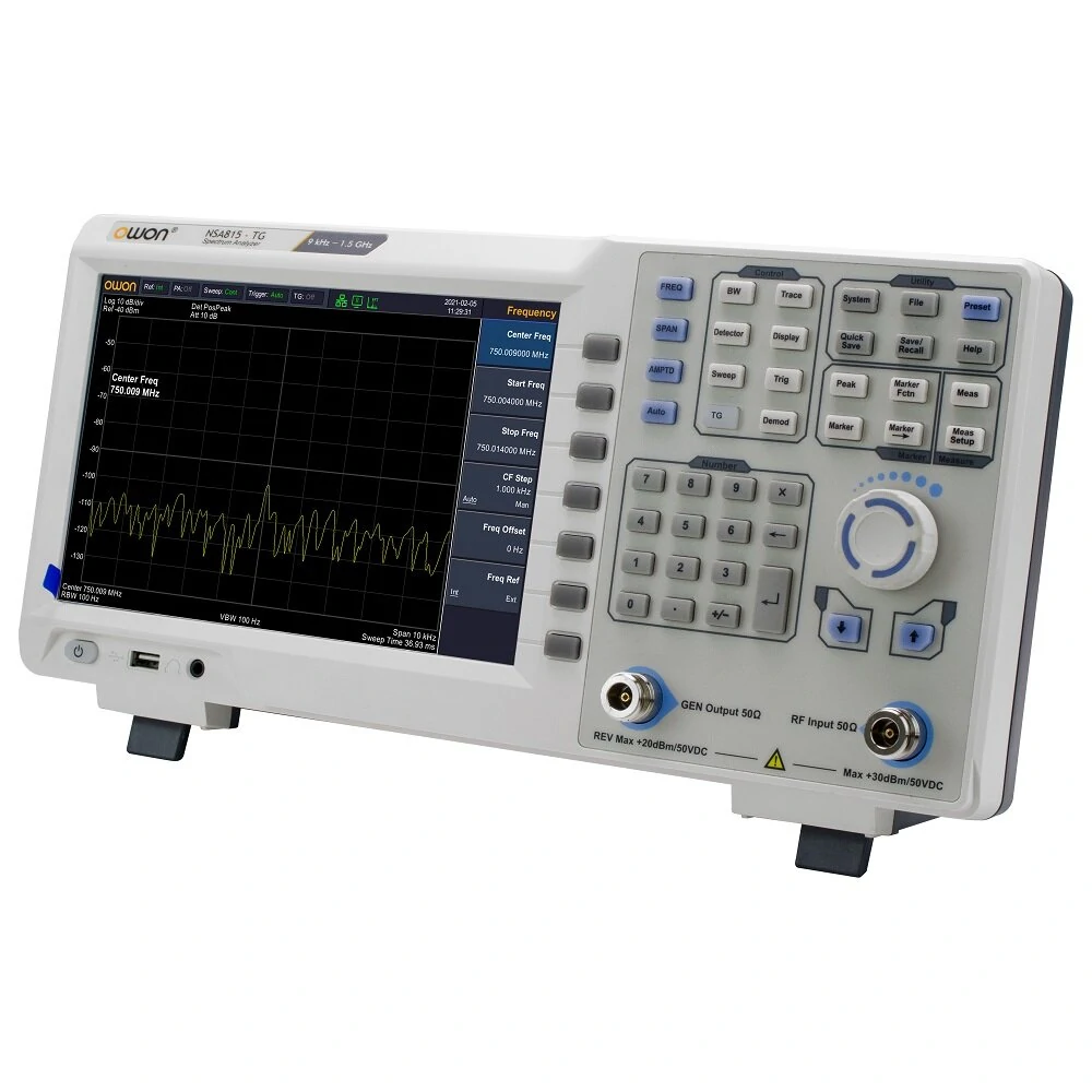 OWON XSA815-TG 9kH-1.5GHz 9Inch TFT LCD Display Spectrum Analyzer ...